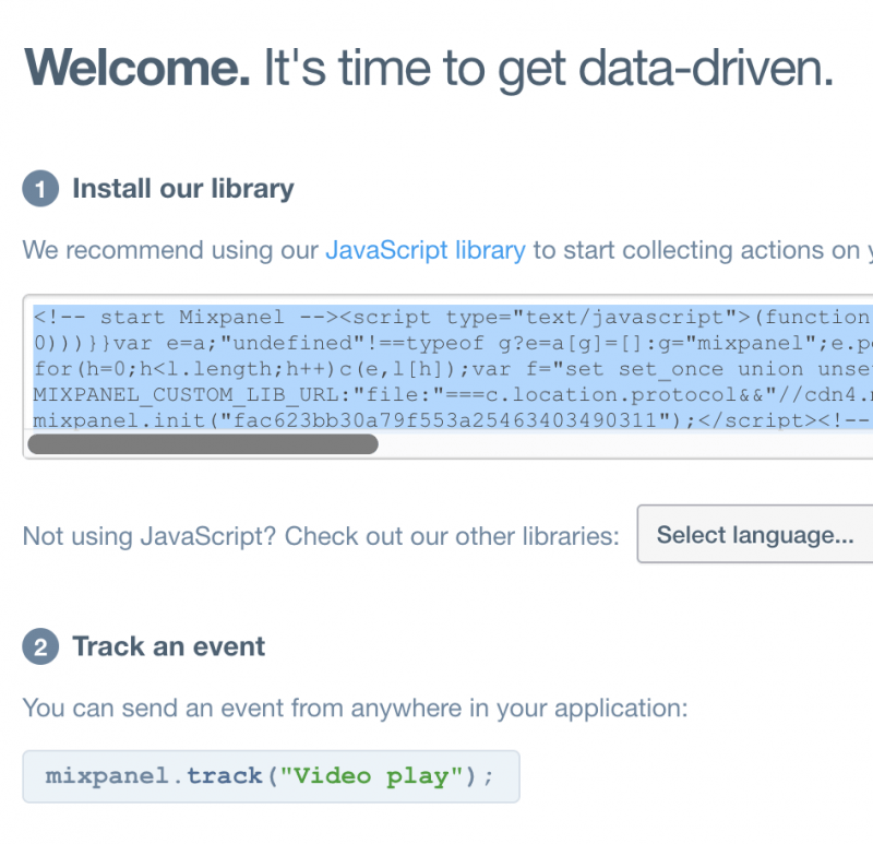 5 days using Mixpanel - Events tracking (Day 1)